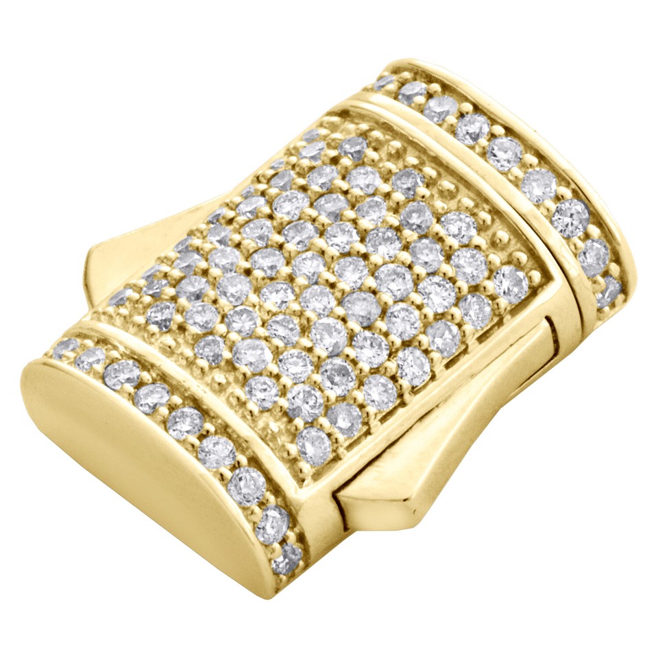 10K Yellow Gold Miami Cuban Chain / Bracelet 9mm Diamond Box Clasp Lock ...