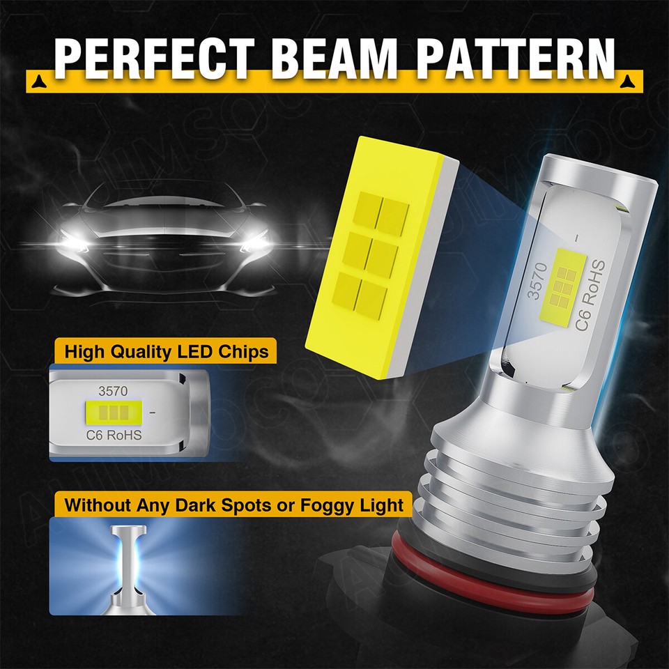 For Ford Five Hundred 2005-2007 LED Headlights Bulbs Cool White Hi/Lo ...