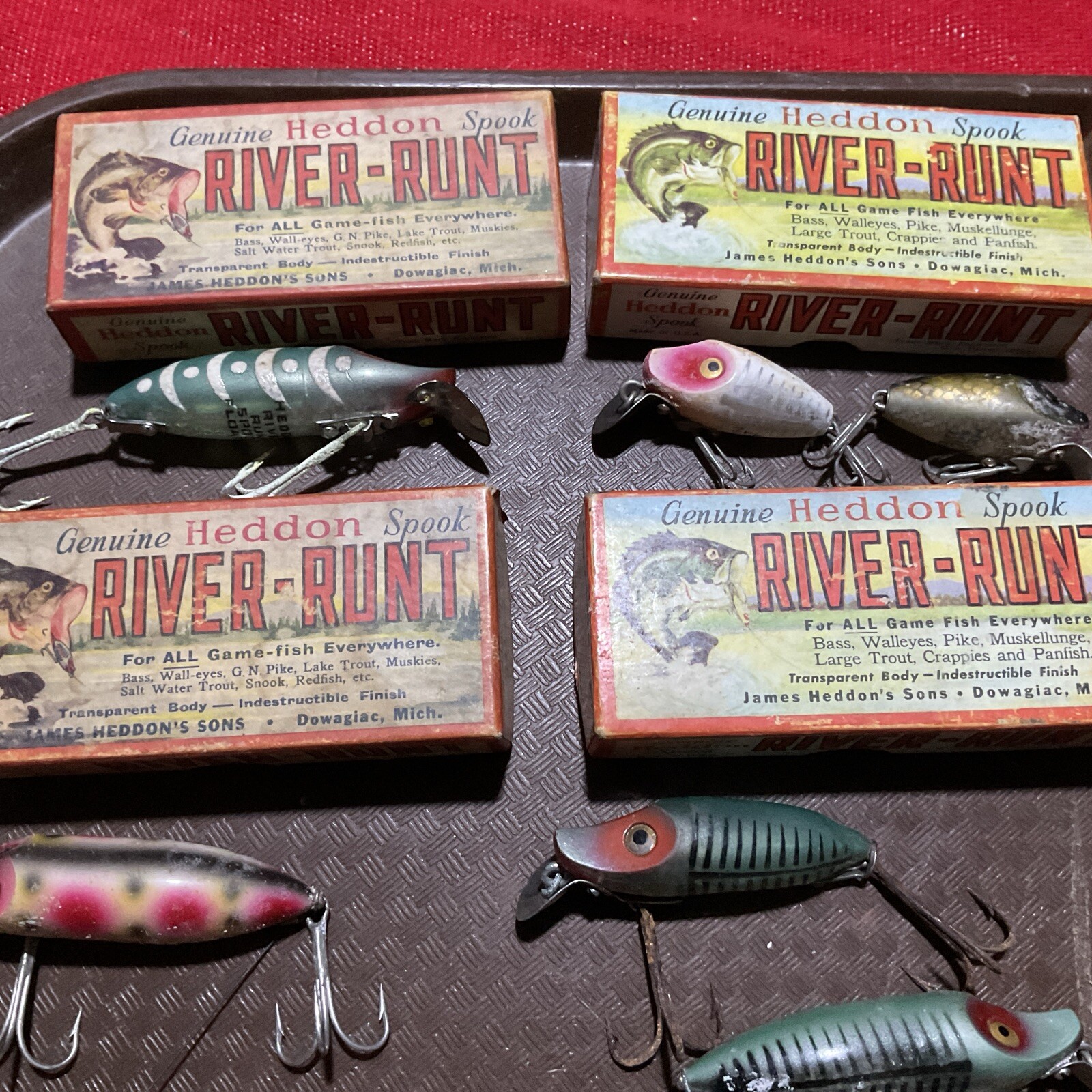 Heddon River Runts Mixed Lot With Boxes | eBay