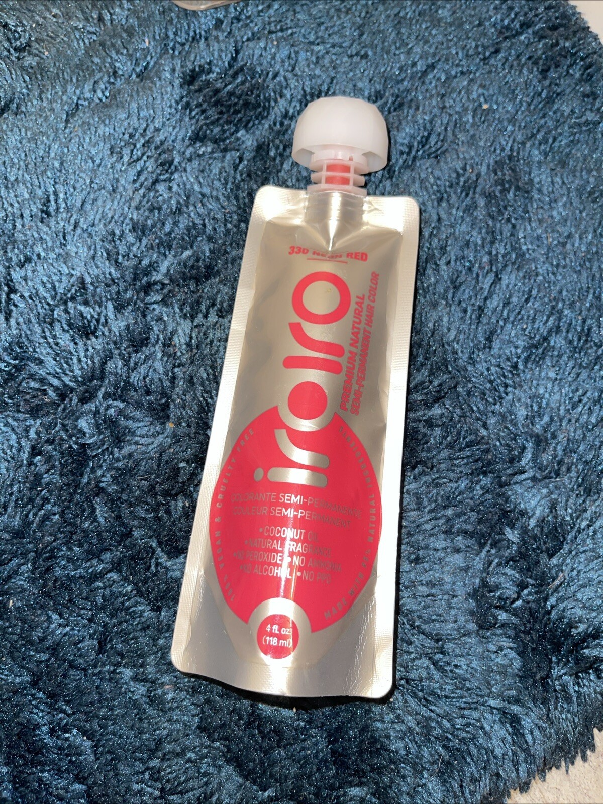 iroiro colors natural semi permanent hair Color 4 oz new Color 330 Neon Red | eBay