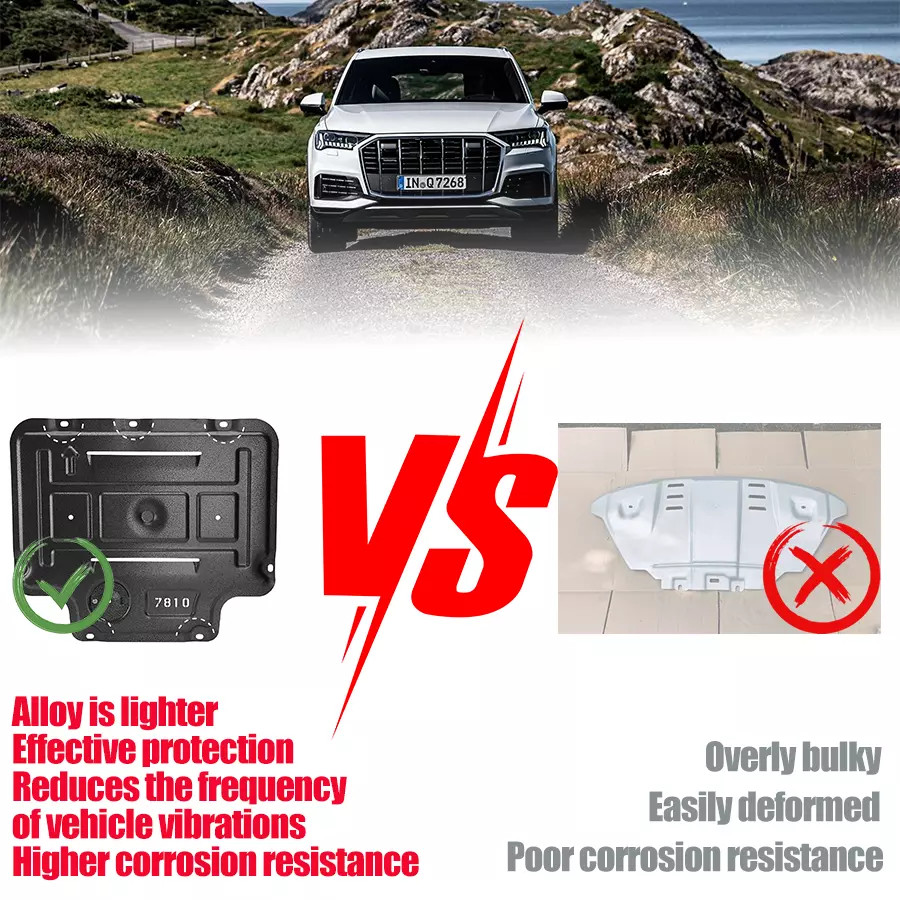 Engine + Trans Splash Shield UnderCover Guards Fits Audi A4 S4 B8.5 B8 ...