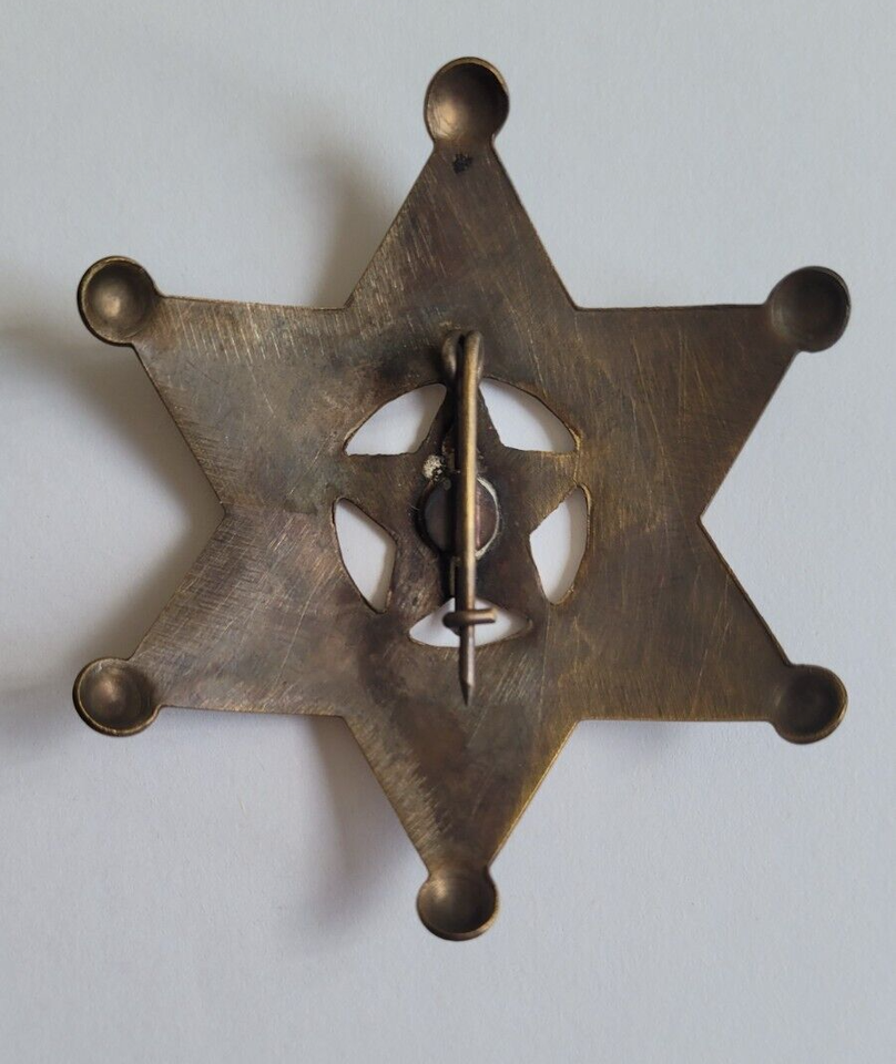 Collectable Western Badge Old West Solid Brass 3" Badge Arizona ...