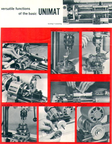 Unimat Lathe DB200 Manual, Parts List, Machining Techniques, PDF ...