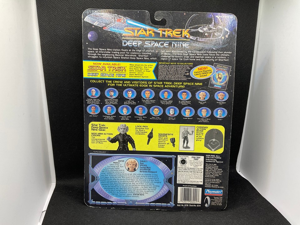 Playmates Star Trek 1995 Deep Space Nine Rom with Nog - NIB | eBay