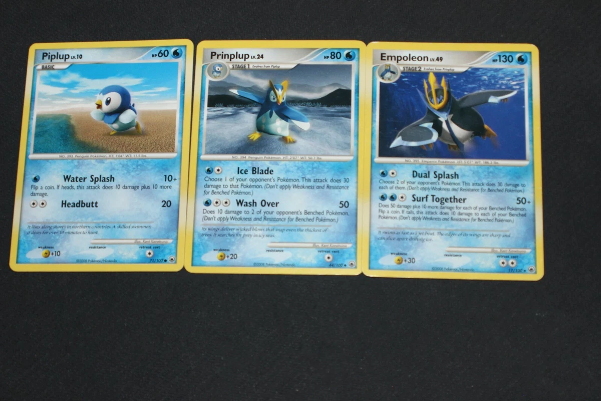 Piplup Evolution Card