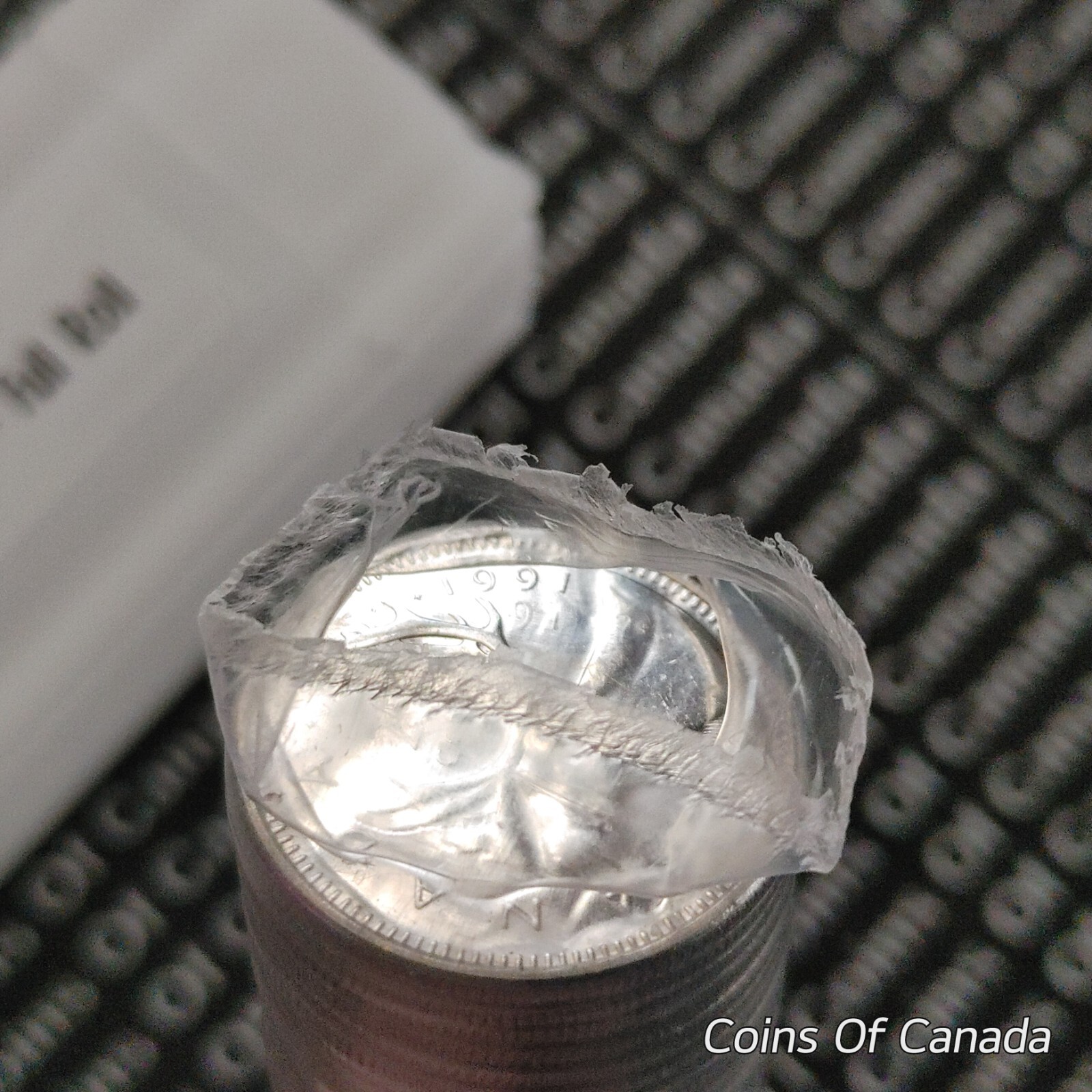 Roll Of 40 Canada 25 Cent Quarters - Uncirculated - Mint Wrapped # ...