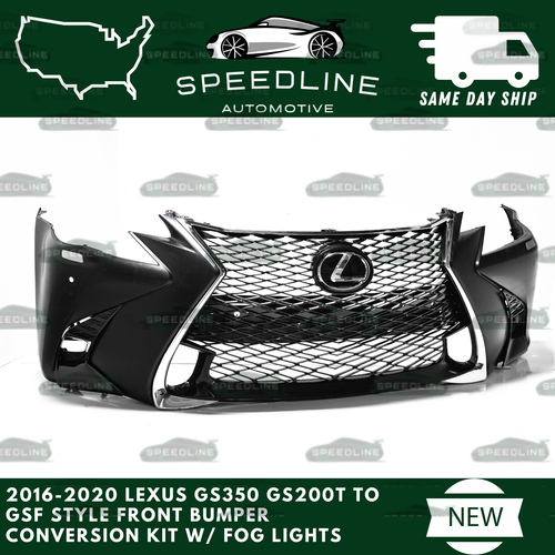 16-2020 LEXUS GS350 GS200t to GSF Style Front Bumper Conversion Kit w ...