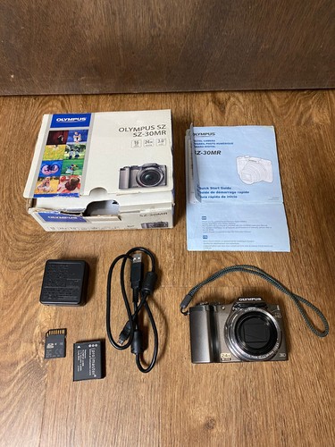 Olympus SZ-30MR 16MP Digital Camera CMOS Sensor 24 × Optical Zoom READ ...