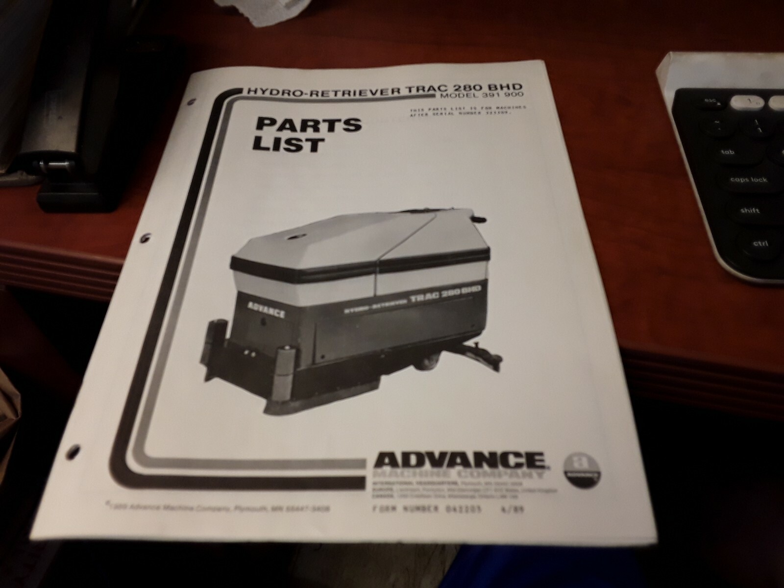 Advance Hydro-Retriever Trac 280 BHD Model 391 900 Parts List | eBay