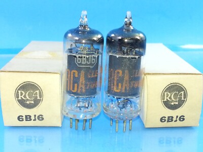 RCA 6BJ6 NOS NIB RADIO AUDIO VINTAGE ELECTRON AMPLIFIER TUBES (2 ...