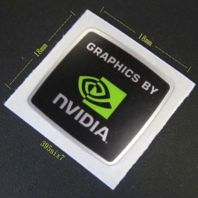 NVIDIA STICKER - " GRAPHICS BY NVIDIA Sticker 18mm x 18mm " - NEW ...