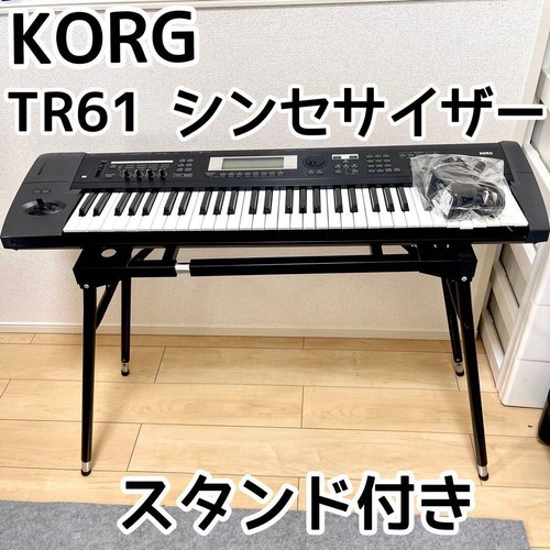 KORG TR61 61-Key Keyboard Synthesizer Music Workstation with stand Used ...