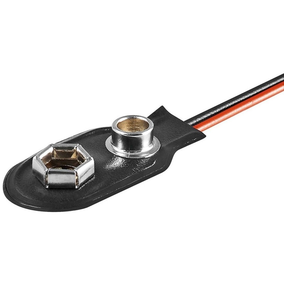 2 Conectores Pila Bateria 9 Voltios★2 pcs connectors 9V Battery Clip ...