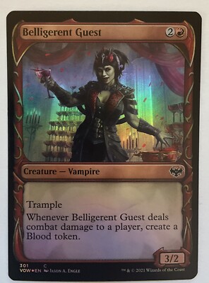 MTG Belligerent Guest Innistrad: Crimson Vow 301 Common Foil NM | eBay
