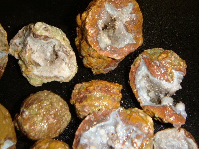 OLD "ROCK CANDY" CRYSTAL GEODE ROUGH LOT 1 1/2 POUNDS CHIHUAHUA MEXICO ...