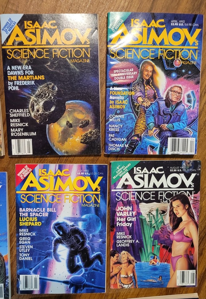 ISAAC ASIMOV'S Science Fiction Magazines - Thirteen (13) Issues from ...