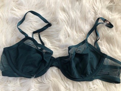 Victoria's Secret Women's Demi Forest Green Mesh 34B Unlined Bra NWT | eBay