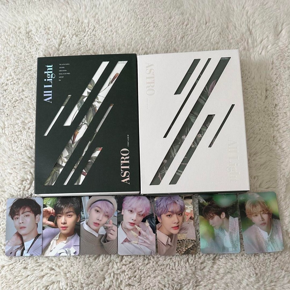 ASTRO All Light 1st Full Album 2019 Green Ver & White Ver Set of 2 CD ...