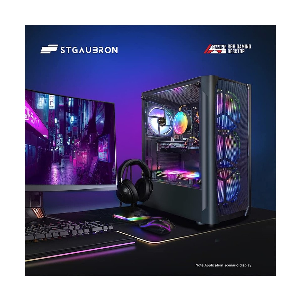 STGAubron Gaming Desktop PC Computer,Intel Core I7 3.4 GHz up to 3.9 ...