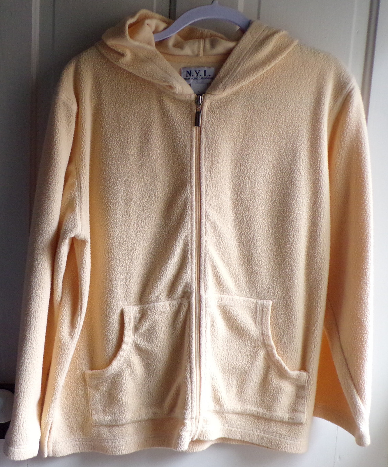 New York Laundry Yellow Inside Out Zip Up Hooded Swea… - Gem