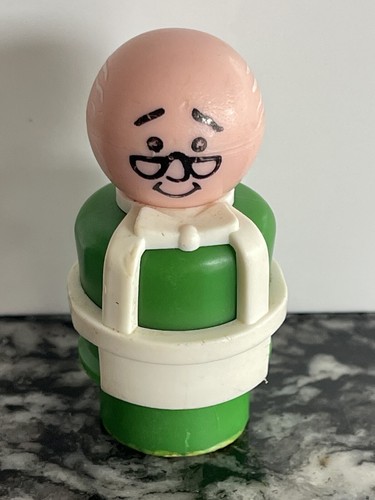 Vintage Green FISHER PRICE LITTLE PEOPLE SESAME STREET Mr. Hopper 1970 ...