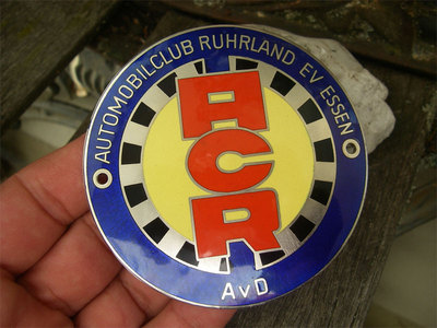 AvD - AUTOMOBILCLUB RUHRLAND ESSEN ACR Plakette Badge - emailliert ...