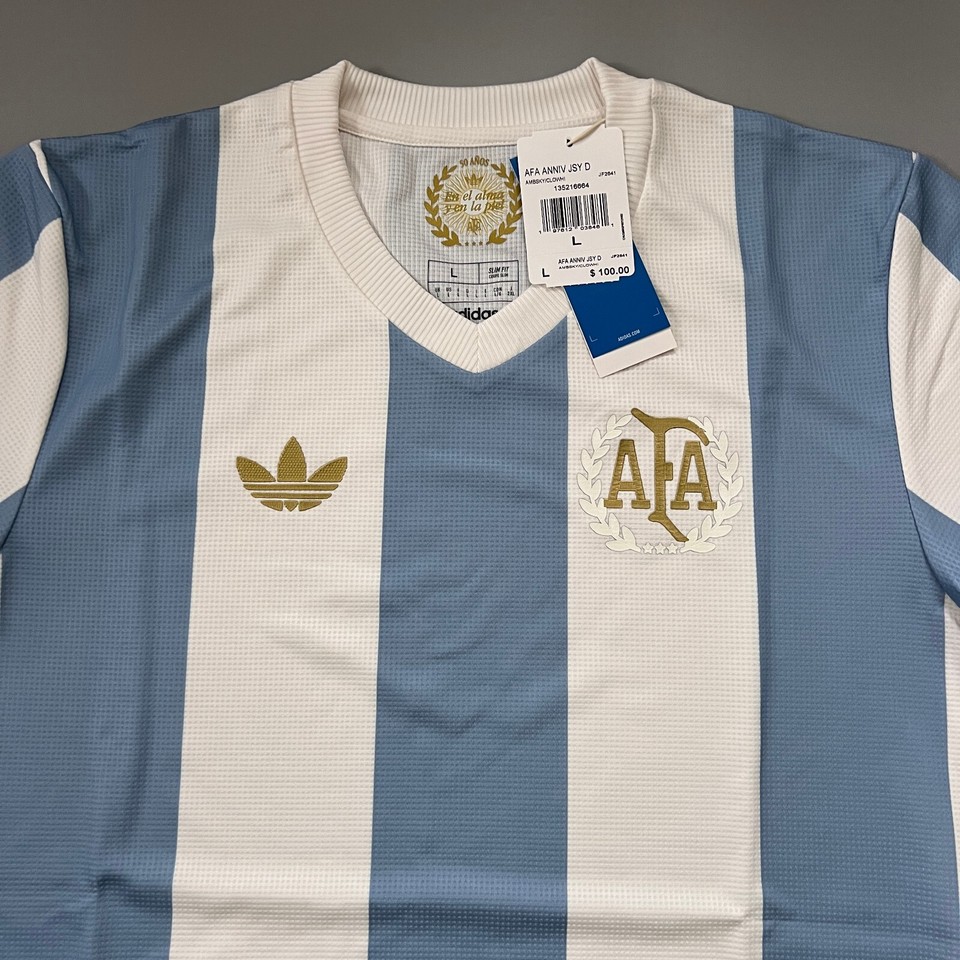 Argentina Jersey Anniversary 2024 Soccer Shirt JF2641 Adidas Mens Size ...