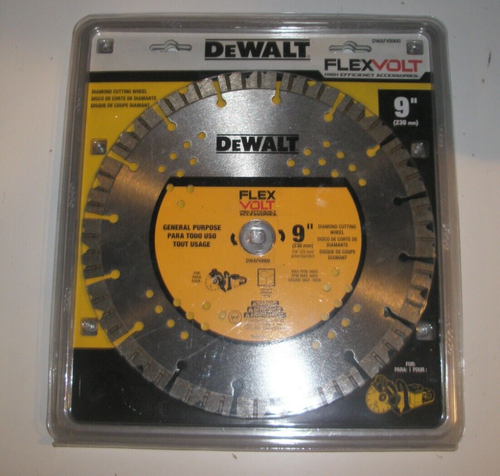 Dewalt Flex Volt DWAFV8900 9" Diamond Cutting Wheel Saw Blade ...