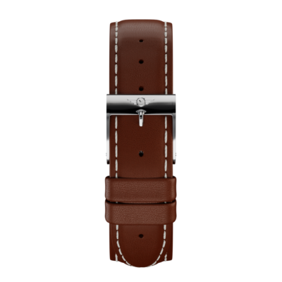 20mm BROWN/SILVER QUICK RELEASE FULL GRAIN LEATHER WATCH STRAP | eBay
