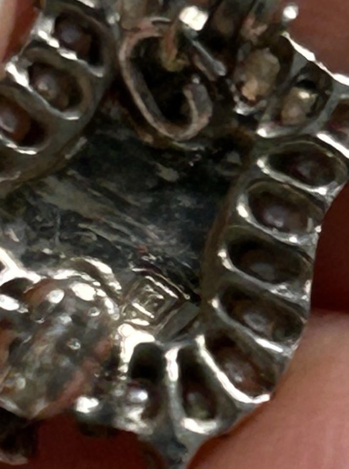 Vintage ZETA TAU ALPHA Pin Badge 10K White Gold Seed Pearls Greek ...