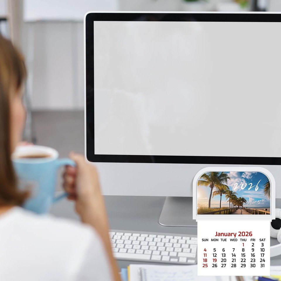 10 Pcs 2026 Mini Stick on Calendar Adhesive Peel and Stick Car Calendar ...