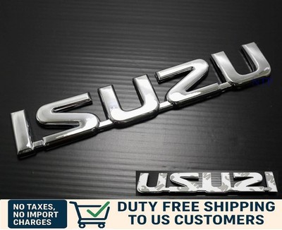 FOR ISUZU CHROME 3D EMBLEM LOGO BADGE TROOPER PICKUP TFR RODEO DMAX ...
