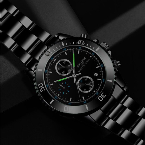NOTIONR Classic Mens Waterproof Watches Stainless Steel Date Quartz ...
