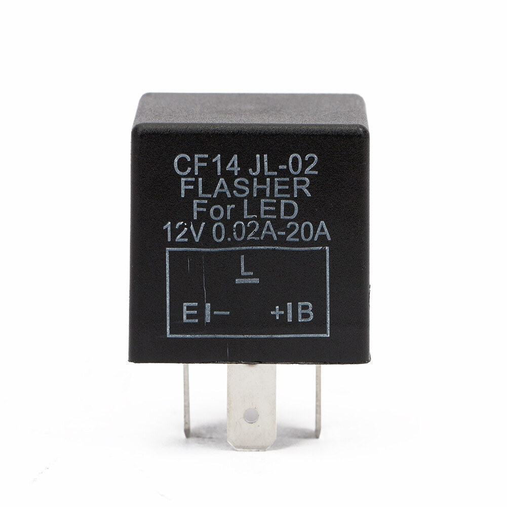 3-Pin CF14 JL-02 EP35 Car LED Flasher Relay Fix Turn Signal Hyper Flash ...