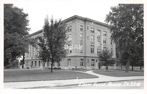 Iowa Ia Real Photo RPPC Postcard c1950 BOONE County Court House ...