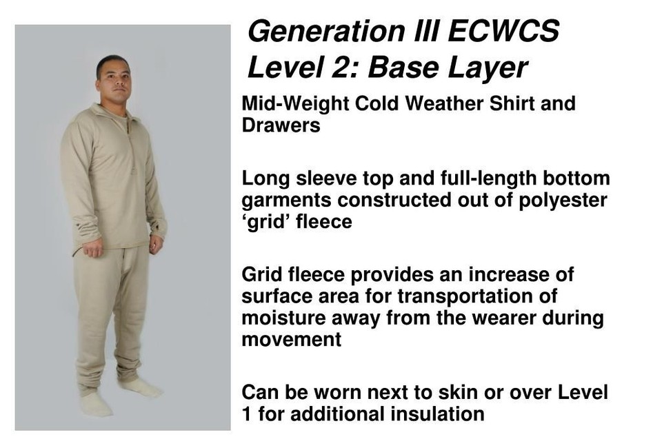 USGI Cold Weather Drawers Mid Weight LVL2 ECWCS Coyote "NEW" | eBay
