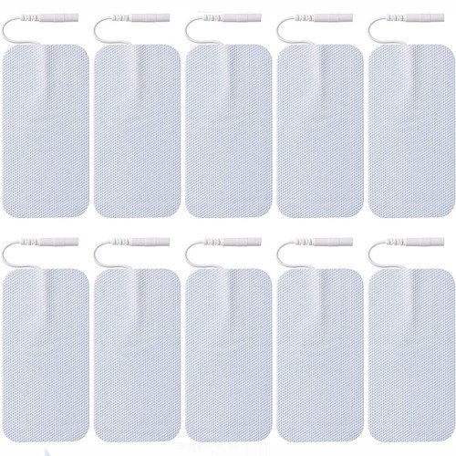 1/10Pcs 2" x 4" Large Electrode Pads White Gel Patch TENS Machine | eBay