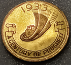 1833-1933 A CENTURY of PROGRESS ~ GOOD LUCK ~ 31mm ~ SWASTIKA ~ CHICAGO ...