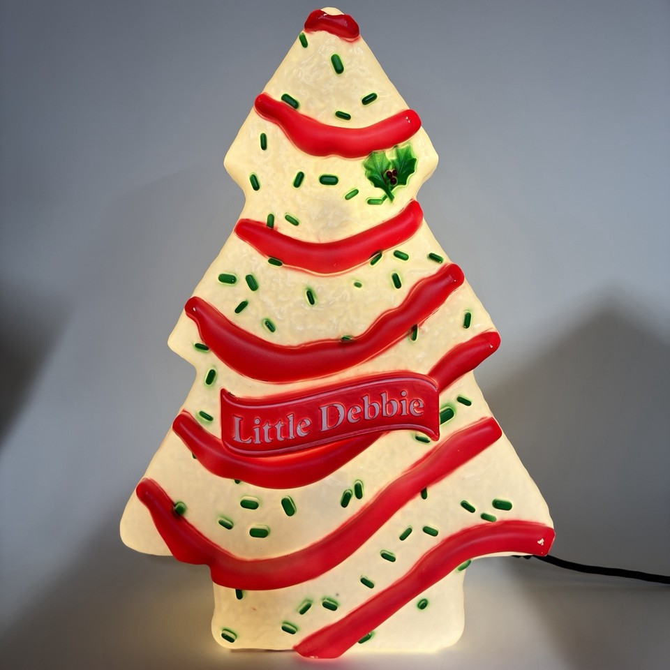 Little Debbie Christmas Tree Cake Blow Mold 22' LED Lighted *New* | eBay