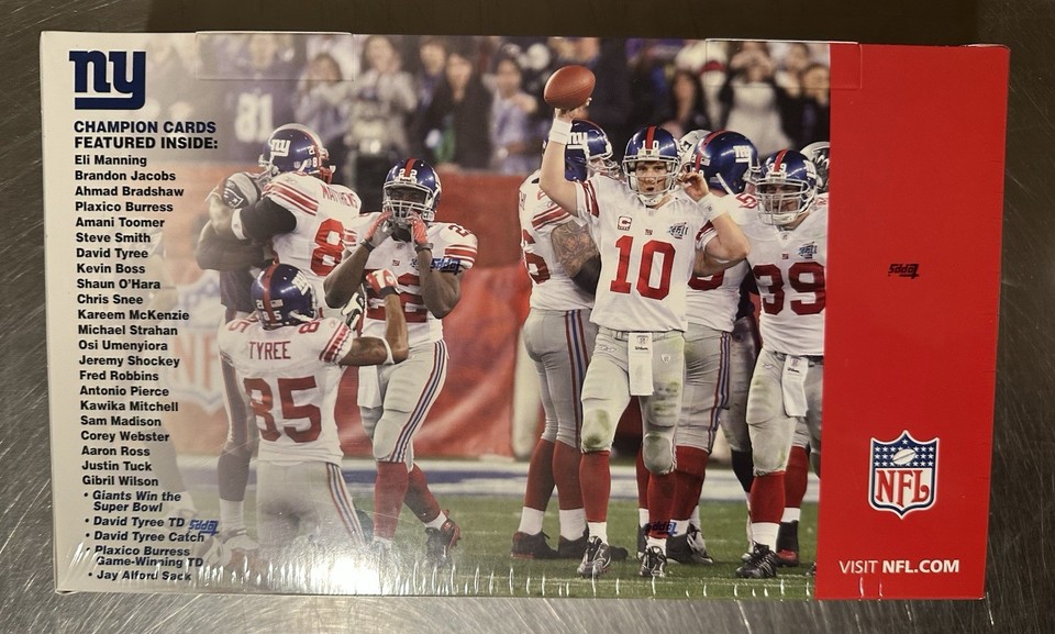 2008 TOPPS NY GIANTS SUPER BOWL COMMEMORATIVE SET With Authentic TICKET ...