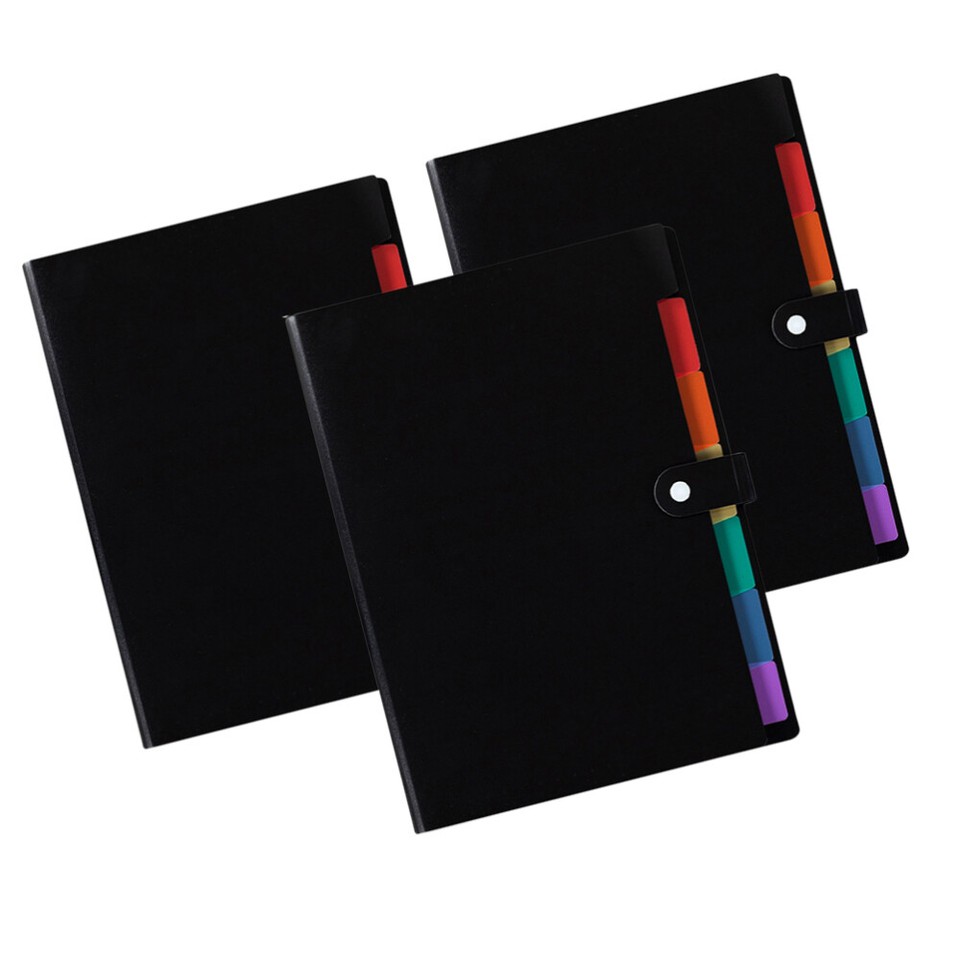 3 Pcs Multi Pocket Folder Organizer Paper Storage Document File Office ...