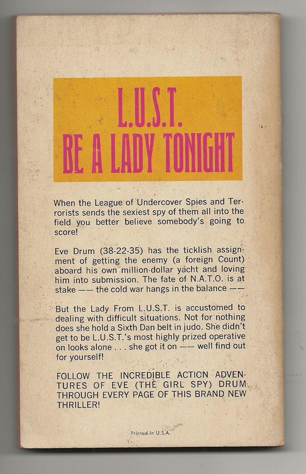 THE LADY FROM LUST #1 by Rod Gray 1967 Tower Book PB Paul Rader cvr ...