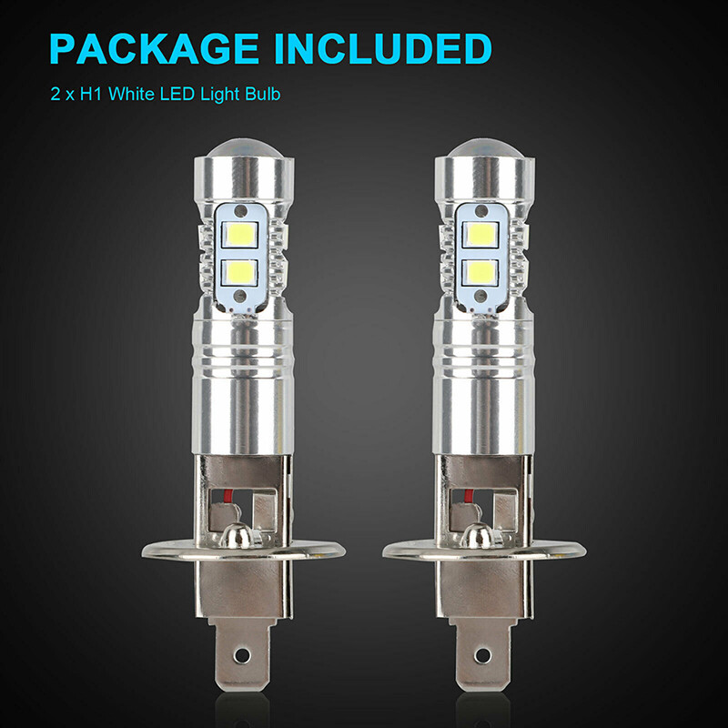 1 Pair H1 LED Headlight Bulbs Super Bright Car Headlights Car Li^FE ...