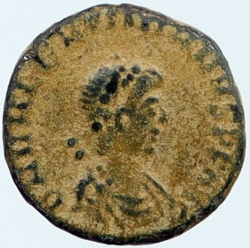 VALENTINIAN II 388AD Christian Symbol Victory Angel Ancient Roman Coin ...