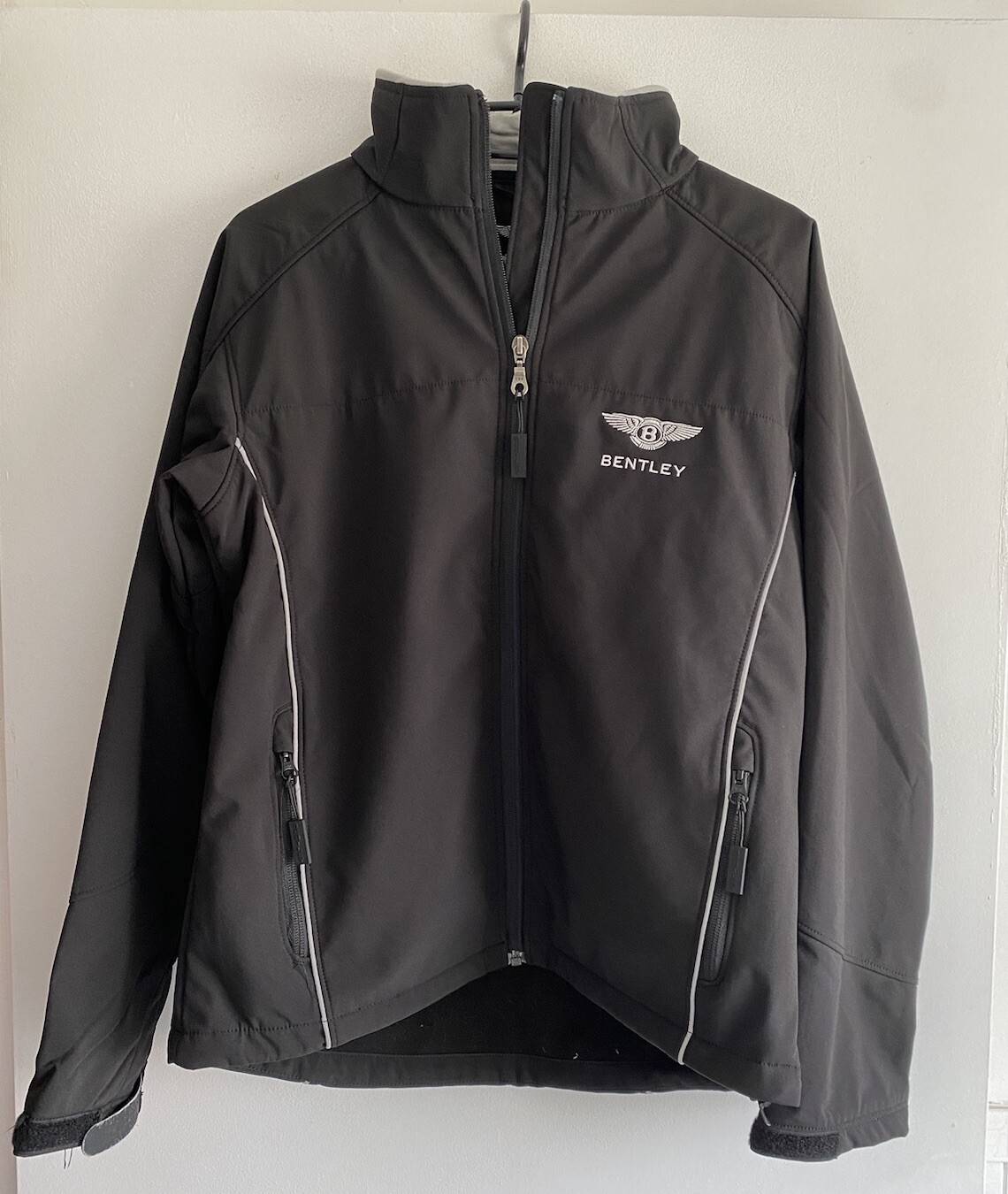 Official Bentley Car Womens Jacket Medium Waterproof Black Reflective ...