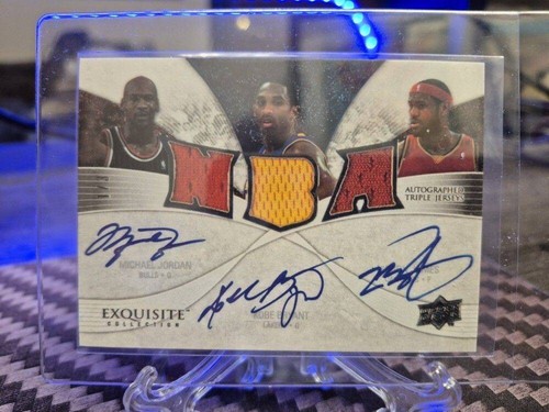 MICHAEL JORDAN/KOBY BRYANT/LeBRON JAMES EXQUISITE COLLECTION 2007-08 ...