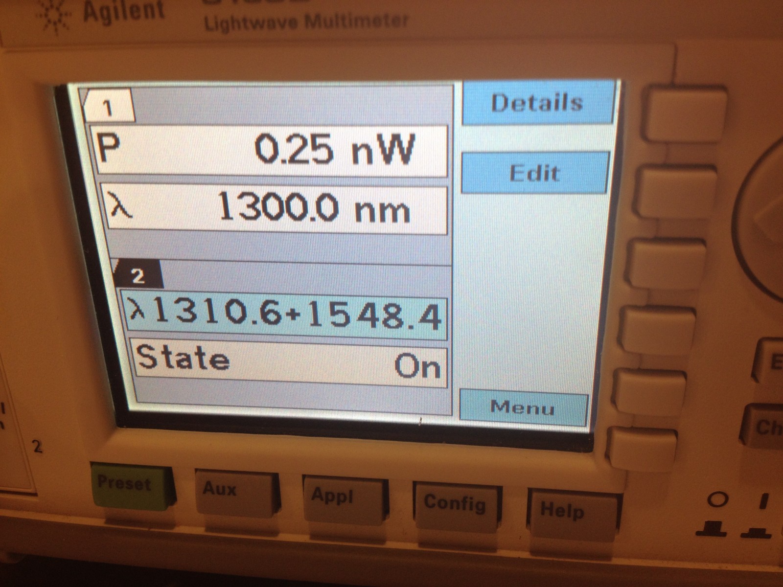 Agilent 8163B with 81624A optical Head, 81618A, 81651A, 1550nm Laser ...