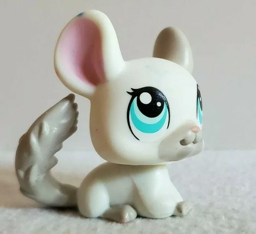 Lps White Chinchilla Blue Eyes Authentic Pet #1401 | eBay