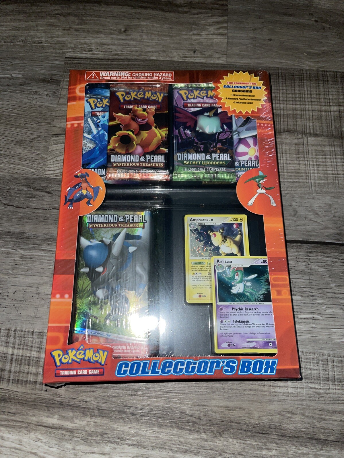 POKEMON DIAMOND PEARL COLLECTOR'S BOX FACTORY SEALED (4 BOOSTERS+SKULL ...
