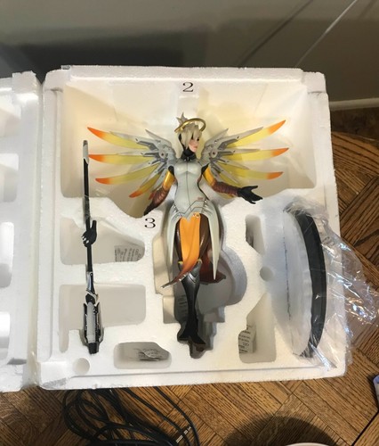 Overwatch Mercy Polystone Resin Statue NEAR MINT w/ Damaged Box | eBay